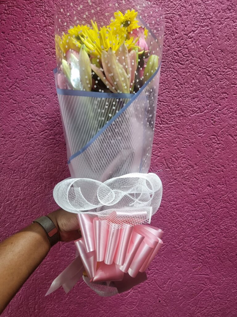 Gift Wrapped Bouquet - Gorgeous Flowers Jamaica
